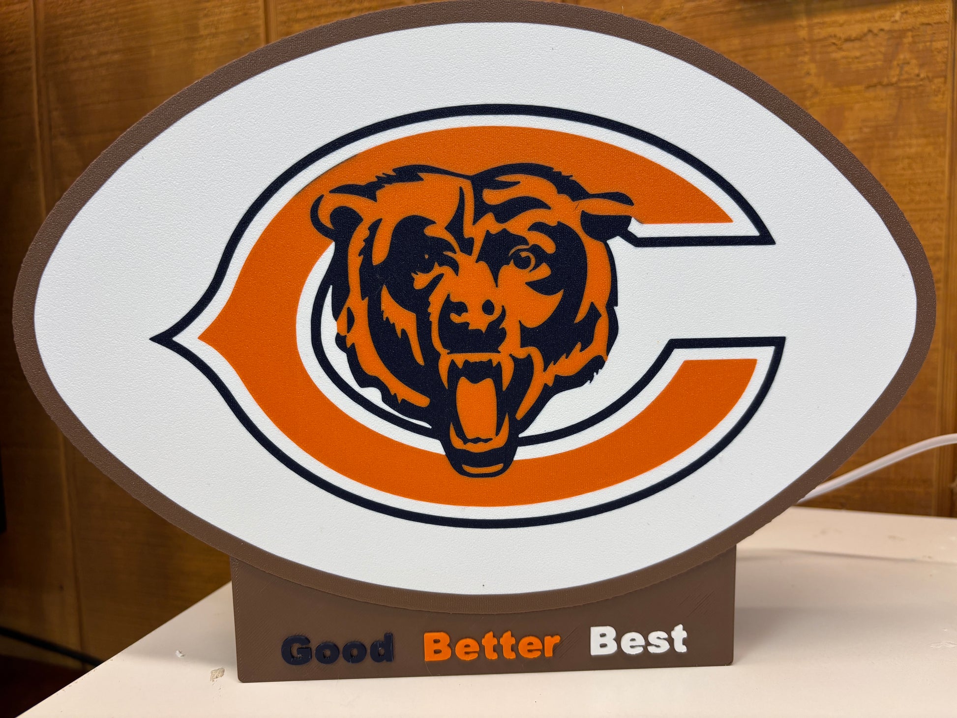 Chicago Bears Lightbox – Oak Park Creation Lab